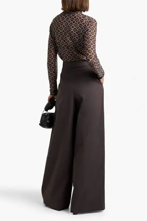 Dries Van Noten Pleated Cotton Poplin Wide-leg Pants