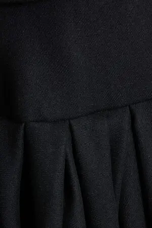 Dries Van Noten Gathered Woolblend Felt Midi Skirt