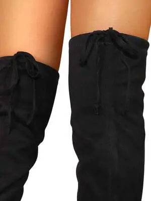 Frederick's Of Hollywood Letizia Thigh High Stretch Boots