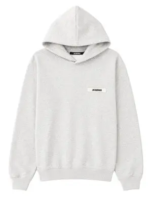 Jacquemus Felpa Con Cappuccio - Grey