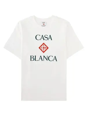 Casablanca T-shirt Con Stampa