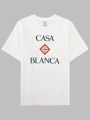 Casablanca T-shirt Con Stampa