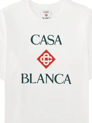 Casablanca T-shirt Con Stampa
