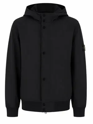 Stone Island Giacca Con Cappuccio - Black