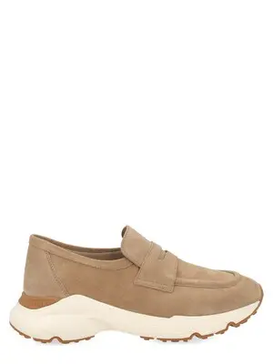 TOD'S Mocassino Sportivo In Pelle Scamosciata - Beige