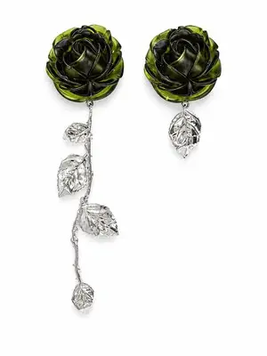 Magda Butrym Orecchini Pendenti "rose - Green