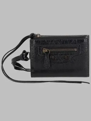 Balenciaga Trifold Wallet With "le City" Strap