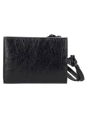 Balenciaga Trifold Wallet With "le City" Strap