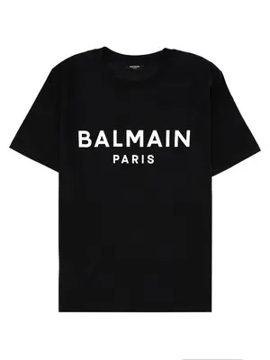 Balmain T-shirt Con Stampa Logo
