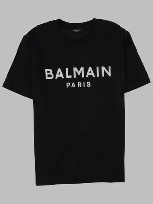 Balmain T-shirt Con Stampa Logo
