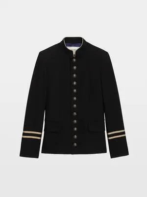 Zadig&Voltaire Vallo Military-inspired Tailored Jacket - Black