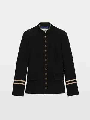 Zadig&Voltaire Vallo Military-inspired Tailored Jacket - Black
