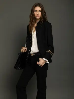 Zadig&Voltaire Vallo Military-inspired Tailored Jacket