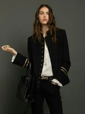 Zadig&Voltaire Vallo Military-inspired Tailored Jacket - Black