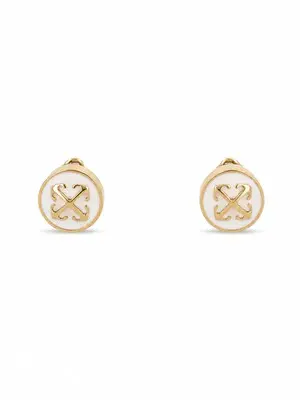 Off-White Orecchini "round Arrow - Gold