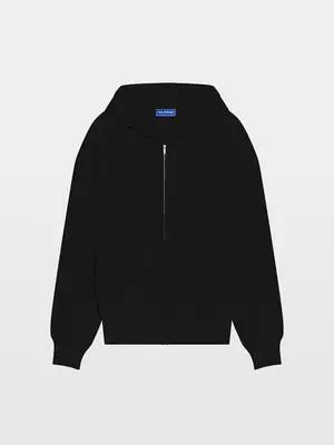 Zadig&Voltaire Camille Cashmere Zip-up Hooded Cardigan - Black