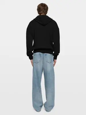 Zadig&Voltaire Camille Cashmere Zip-up Hooded Cardigan - Black