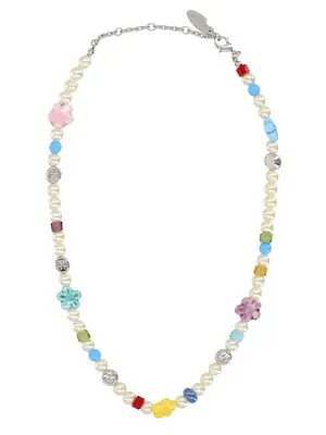 Off-White Collana Con Perline