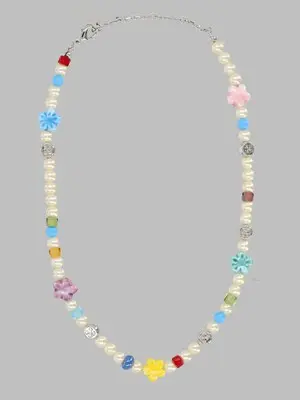 Off-White Collana Con Perline