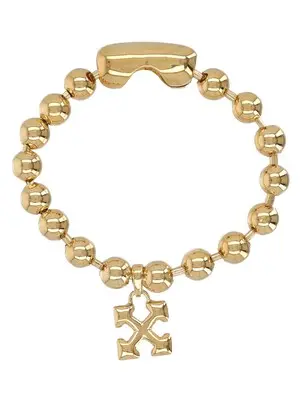 Off-White Bracciale "arrow Ball - Gold