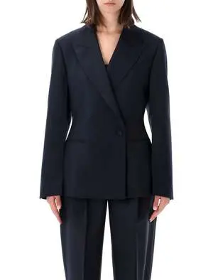 RÓHE Hourglass Tailored Wool-mohair Blazer - Blu
