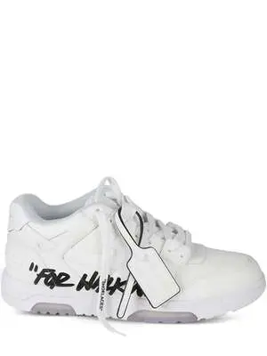 Off-White Minimalist Cow Leather Sneakers - Black