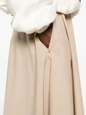 WHITE SAND Cotton Long Skirt
