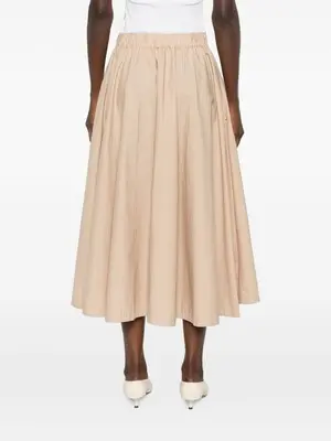 WHITE SAND Cotton Long Skirt