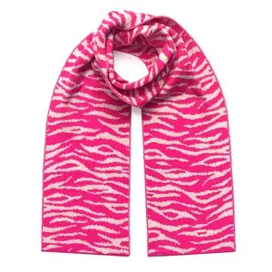 INGMARSON Tiger Wool & Cashmere Scarf Hot - Pink