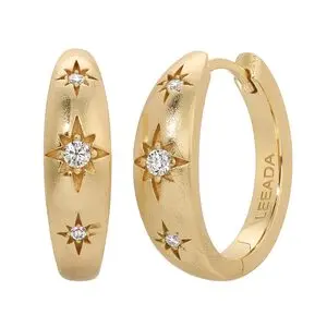 LEEADA JEWELRY Stevie Star Hoops