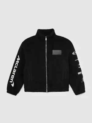 REISS X Mclaren Racing Logo Fleece Jacket - Black
