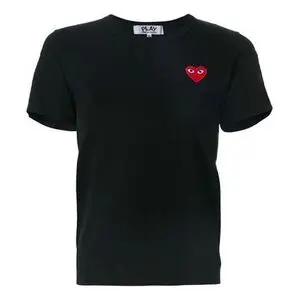 Play Comme Des Garcon Emblem T-shirt - Black