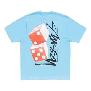 StÜssy Tall Dice T-shirt - Sky Blue