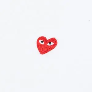 Play Comme Des Garcon Ss25 Small Heart Long-sleeve T-shirt - White