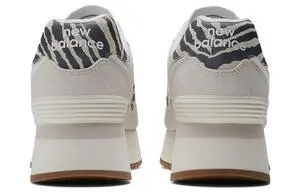 NEW BALANCE 574+ Platform Sneakers - White/beige