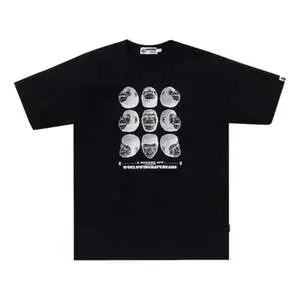 A BATHING APE Polygon Ape Head Tee - Black