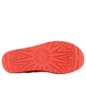 UGG Classic Mini Side Logo Ankle Boots - Samba Red/black