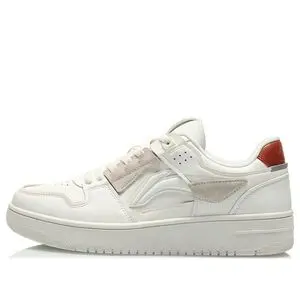 LI-NING Classic Skateboarding Sneakers - White/red
