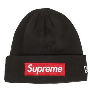 Supreme X New Era Box Logo Beanie - Black