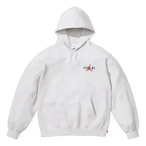Supreme X Air Jordan Hooded Sweatshirt - Ash Grey