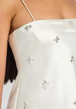 Retrofete Dotty Embellished Mini Dress