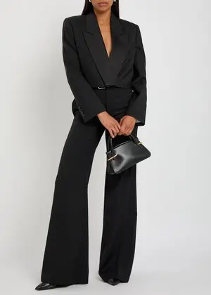 Givenchy Wool And Mohair-blend Cropped Blazer