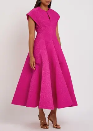 ROKSANDA Rova Cloqué Midi Dress