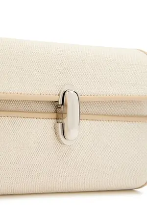 Savette Symmetry Canvas And Leather Mini Bag