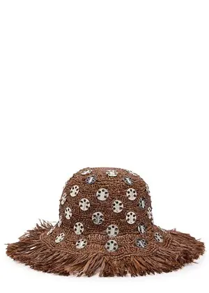 Rabanne 1969 Disc Raffia Sun Hat