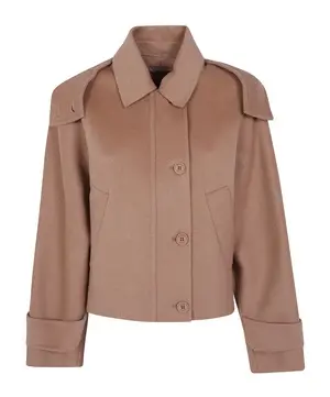 TWINSET Casual Hooded Jacket - Brown