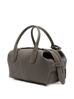 TOD'S Logo-patch Pebbled Tote Bag