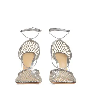 Bottega Veneta Stretch Metallized Mesh Pumps