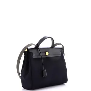 Hermès Herbag Zip Leather And Toile 31