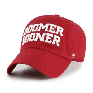 '47 Oklahoma Sooners Clean Up Adjustable Hat - Crimson